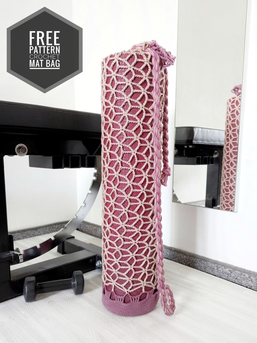 Crochet Yoga Mat Bag - Free Pattern - trishagurumi